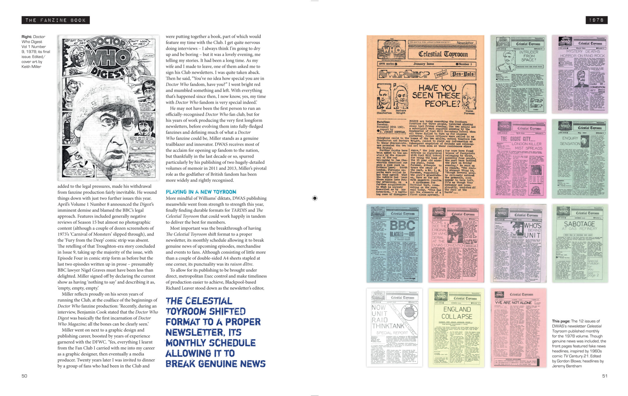 The Fanzine Book: The Golden Age of the Doctor Who Underground Press ...
